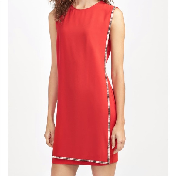 Ted Baker | Dresses | Ted Baker Red Burford Crystal Embellished Dress ...